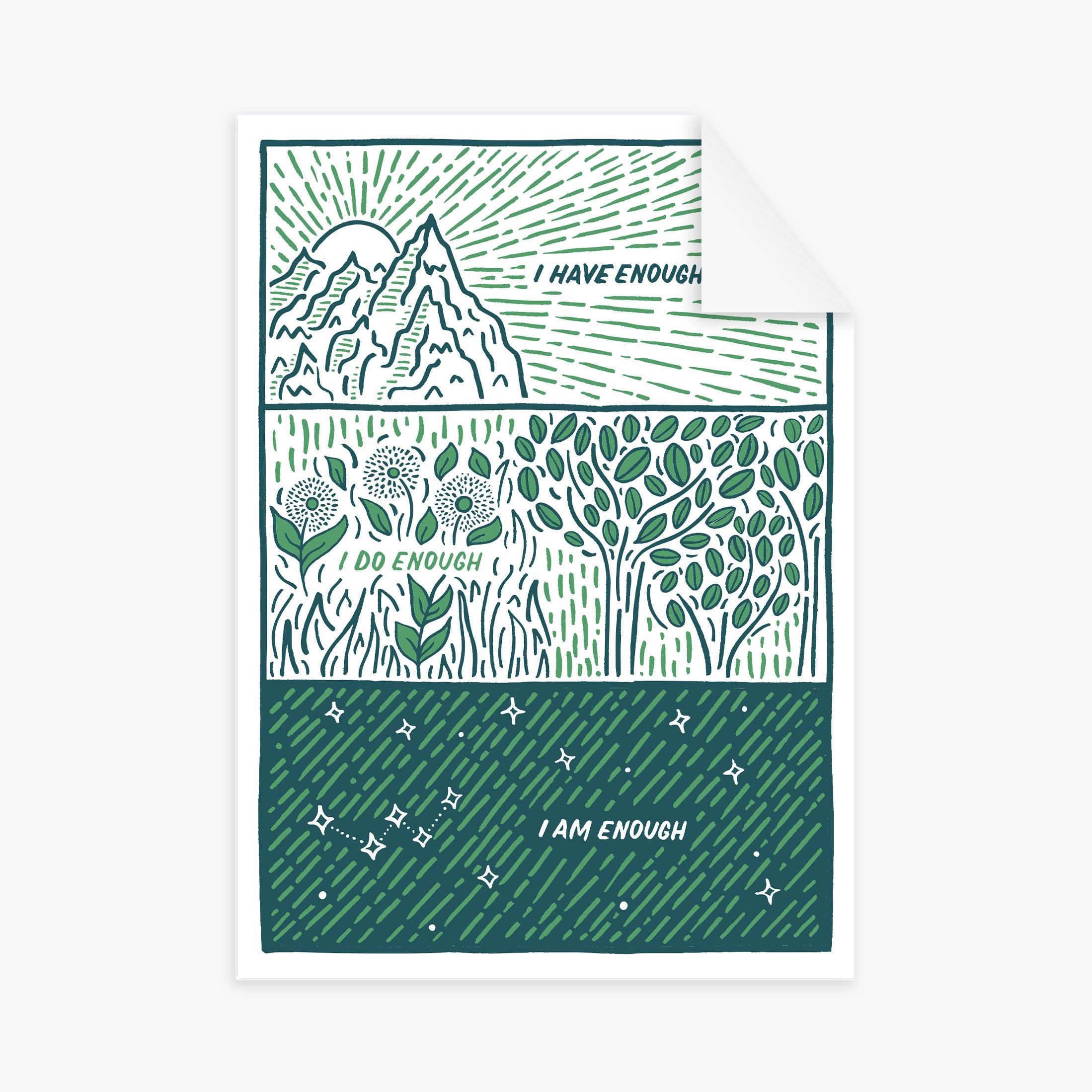 I Am Enough (5x7) – Holstee