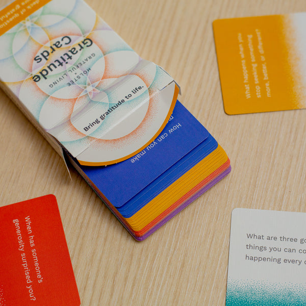 Gratitude Cards | A gratitude card deck of questions and examples to inspire grateful living ...