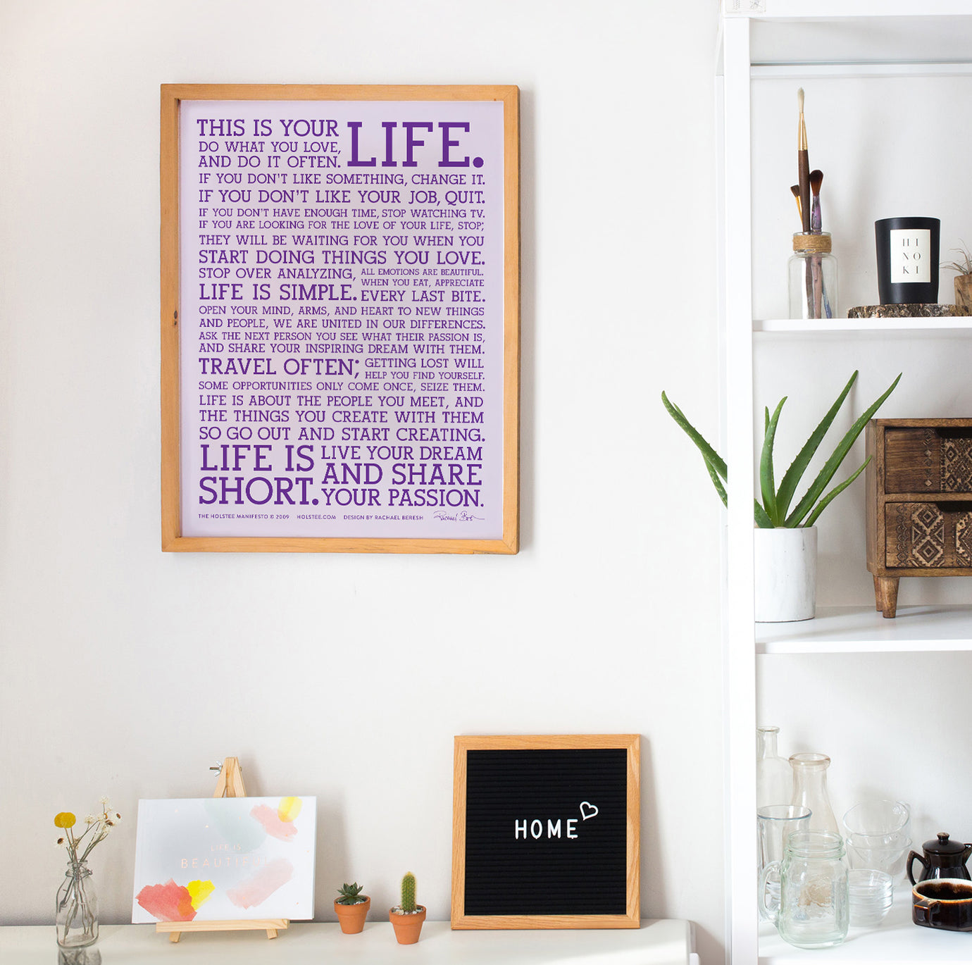 Limited Edition Holstee Manifesto x LoveYourBrain (12x16)