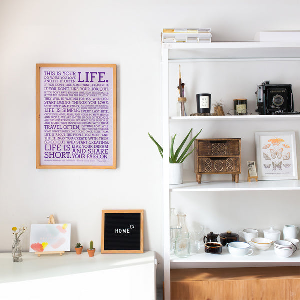 Limited Edition Holstee Manifesto x LoveYourBrain (12x16) | Holstee