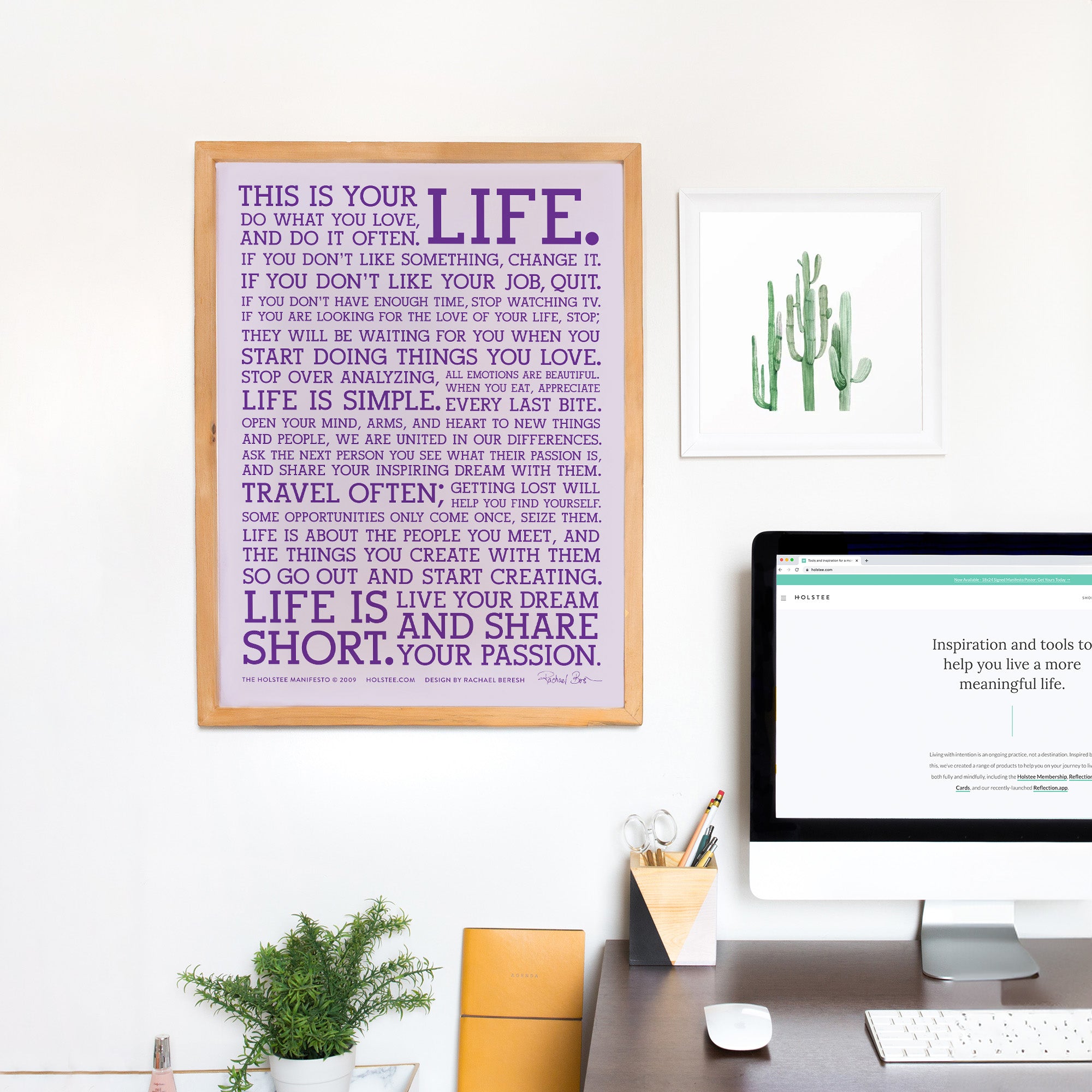 Limited Edition Holstee Manifesto x LoveYourBrain (12x16) | Holstee