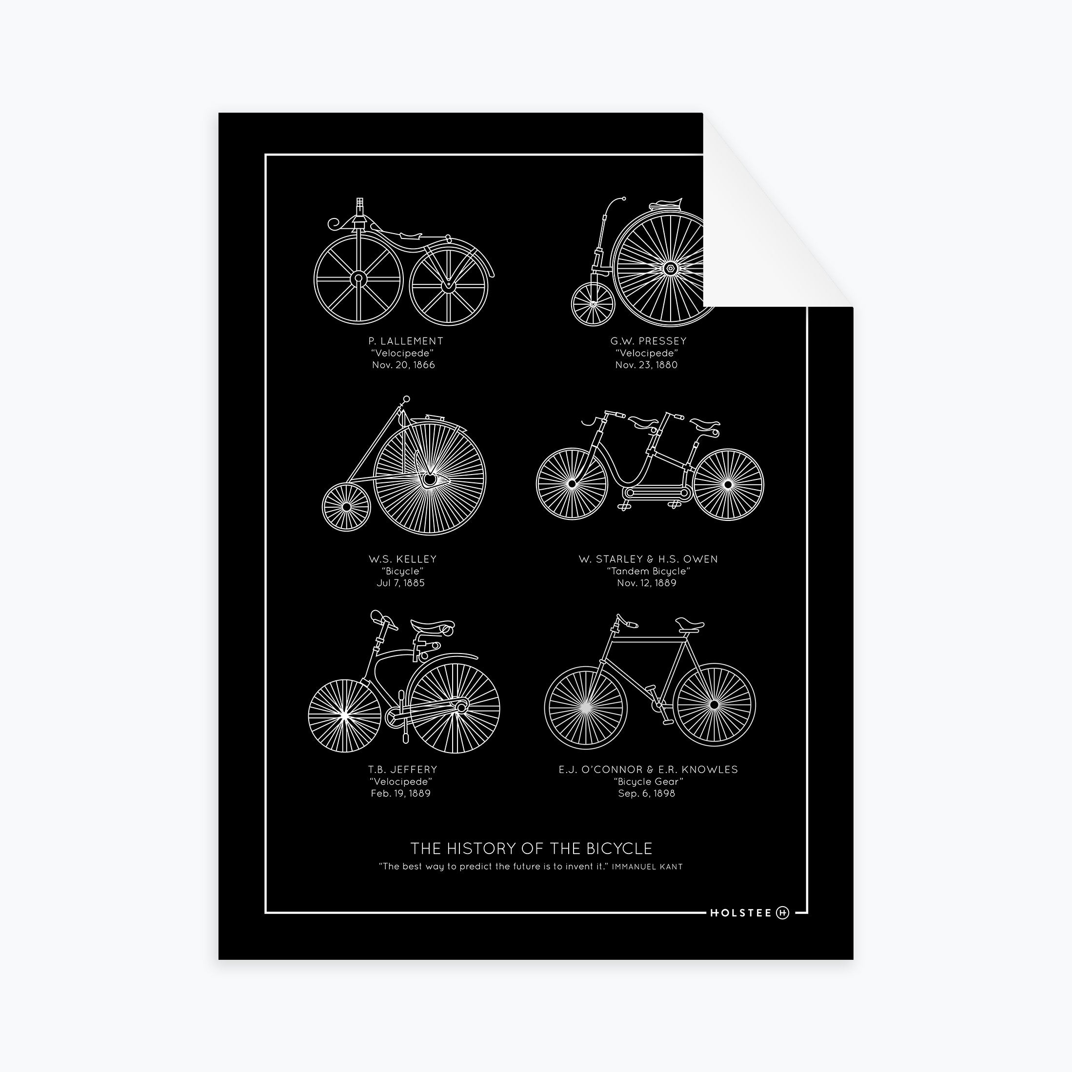 The History of the Bicycle - Printable (12x16) – Holstee