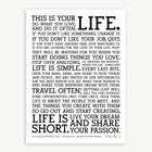 The Holstee Manifesto Original Letterpress Poster | This is your life.