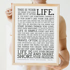 The Holstee Manifesto Original Letterpress Poster 12"x16"