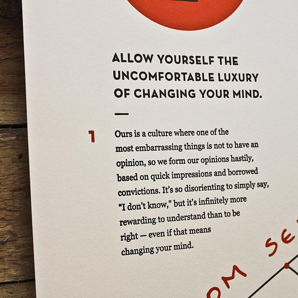 Brain Pickings Poster: 7 Life Learnings | Holstee